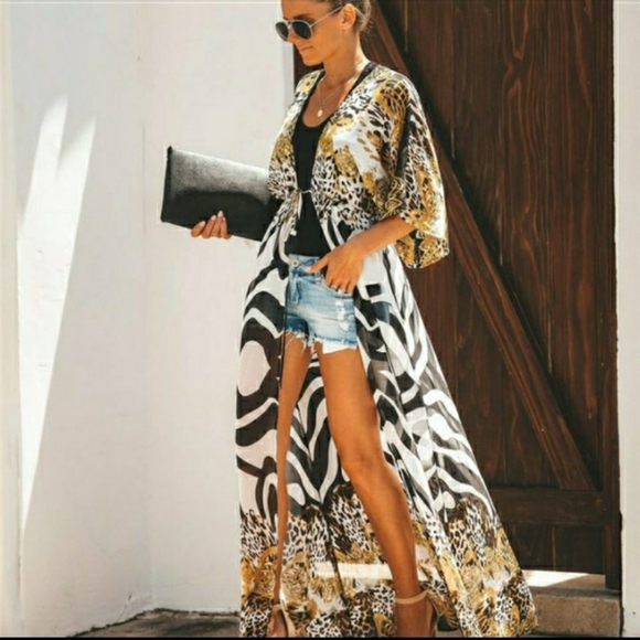 t & j designs | Swim | New Leopard Beach Cover Up | Poshmark